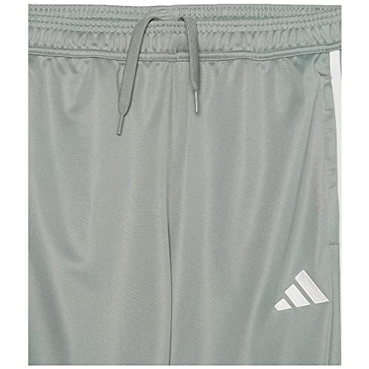 adidas Kids' Tiro Pants, Silver Green/White, Large