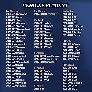 TPMS Sensor GM, Tire Pressure Monitoring System Sensor 315MHZ Compatible for Chevy Silverado GMC Cadillac Buick Pontiac - Replaces# 13586335 13581558 13598771 13598772, 4pcs