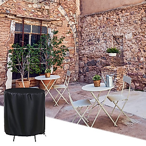 TripDock 22.8 Inch Fire Pits Cover-Waterproof 600D Heavy Duty Round Fire Bowl Cover