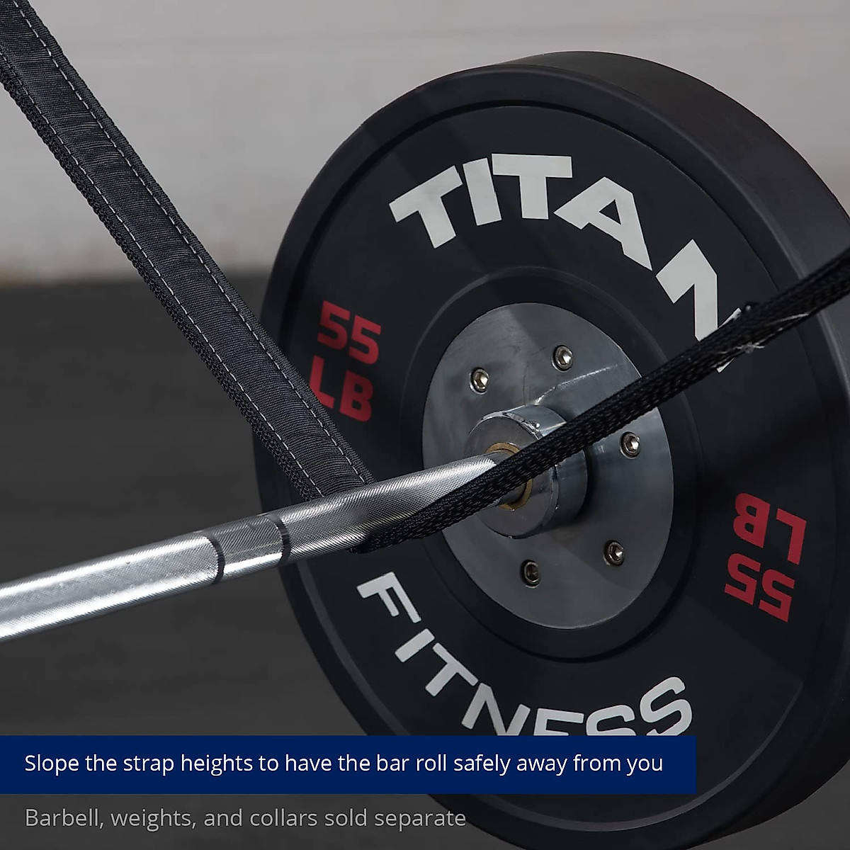 Titan Fitness T-3 Series Strap Safety System 36-in. J-Hook Style