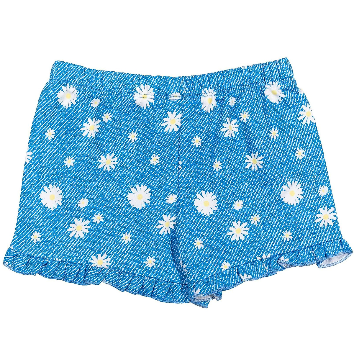 Disney Minnie Mouse Infant Baby Girls Tank Top French Terry Shorts and Scrunchie 3 Piece Outfit Set Yellow Daisies 18 Months