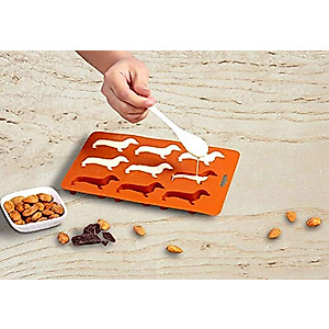 LYWUU Dachshund Dog Shaped Silicone Ice Cube Molds and Tray