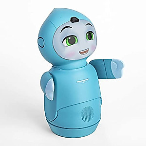 Moxie Robot, Conversational Learning Robot for Kids 5-10, GPT-Powered AI Technology, Increases Social Confidence, Articulating Arms & Emotion-Responsive Camera, Birthday Gift Boys and Girls