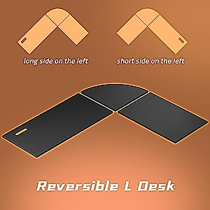 GreenForest Bundles of Computer Desk and L Shaped Desk