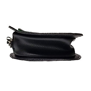 Sleepyville Critters Green Alien Face Wristlet, Vinyl, Shiny Spooky Purse Handbag Clutch