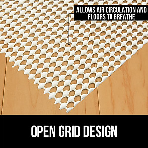 Gorilla Grip Extra Strong Rug Pad Gripper, 6 x 8.8 FT, Grips Keep Area Rugs in Place, Thick, Slip and Skid Resistant Pads for Hard Floors, Under Carpet Mat Cushion and Hardwood Floor Protection