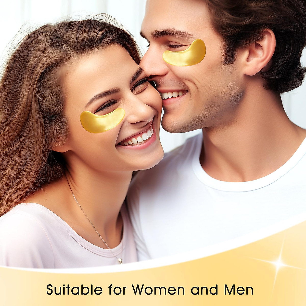 Adofect Under Eye Patches 24k Gold Under Eye Mask Puffy Eyes and Dark Circles Treatments Under Eye Bags Treatment Collagen Eye Pads for Beauty & Personal Care 30 Pairs