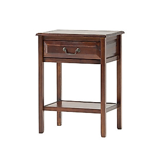 Christopher Knight Home Banks Acacia Wood Accent Table, Brown Mahogany