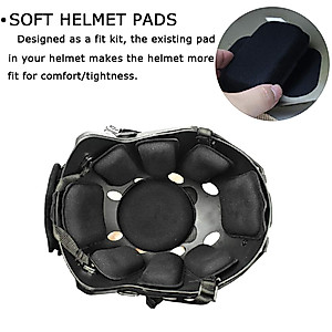 Airsoft Helmet Pads, 19pcs/Replacement Bike Motorcycle Padding Kit Tactical Helmet EVA Foam Insert Bicycle Accessories Soft and Durable, Helmet Foam Pads for MICH CS FMA ACH USMC PASGT