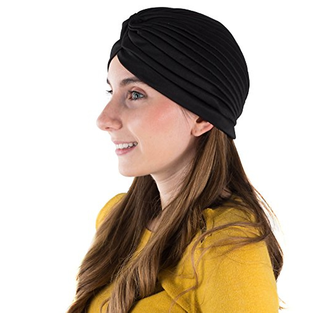 Dozen Pack- 12 Perfect Fit Dark Colored Beautiful Turbans