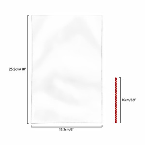 Newkita Clear 6x10 Cellophane Bags - Goodie Bags, Cake Pop Rice Crispy Bags With 4" Twist Ties, Candy Bags/Cookie Bags/Treat Bags with Ties/Clear Gift Bags/Cellophane Treat Bags 100 Pack