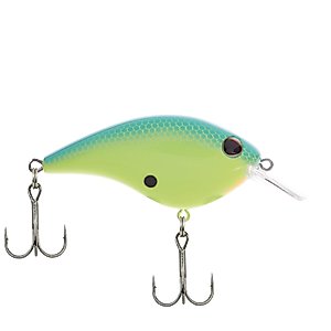 Berkley Frittside Fishing Lure, Blue Chartreuse, 5 Junior (1/4 oz), 2in | 5cm Crankbaits, Classic Flat Side Profile Mimics Variety of Species and Creates Flash, Equipped with Sharp Fusion19 Hook