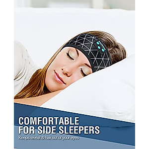 ASMRBAND Sleep Headphones Sports Headband, Sleeping Headphones for Side Sleeper, Headband Headphones with Ultra-Thin HD Stereo Speakers Perfect for Sleeping,Yoga,Insomnia, Air Travel, Meditation