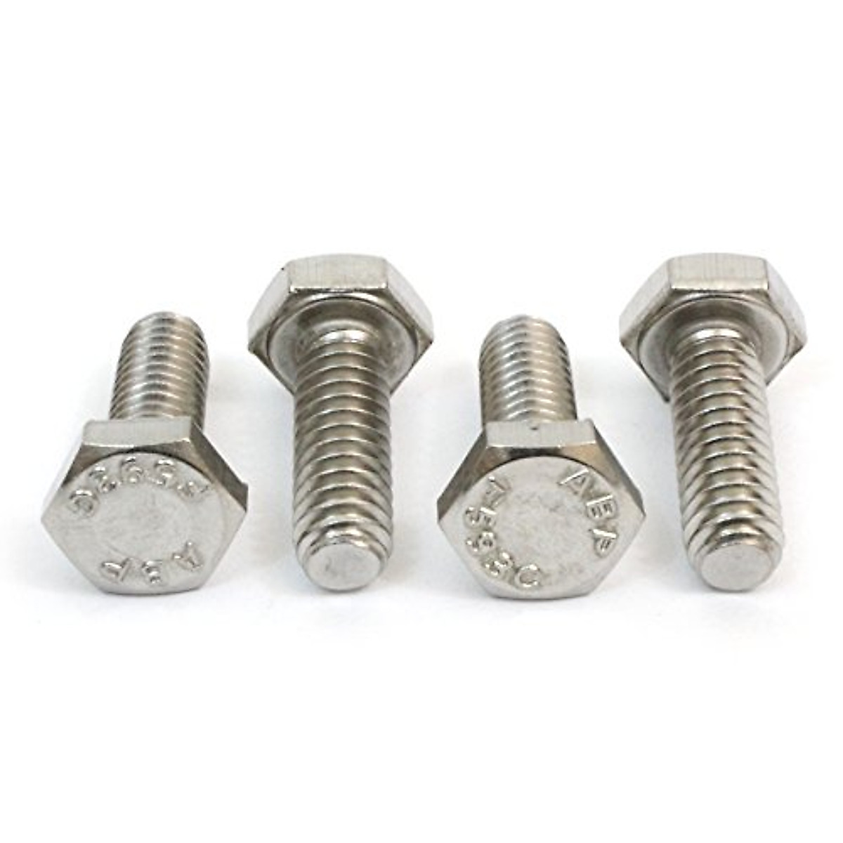 Bolt Dropper 5/16""-18 x 1 Stainless Hex Head Bolts (50 pk) - 18-8 Stainless Steel Self Tapping Sheet Metal Screws for Indoor and Outdoor Use, DIY Projects, Woodworking and More