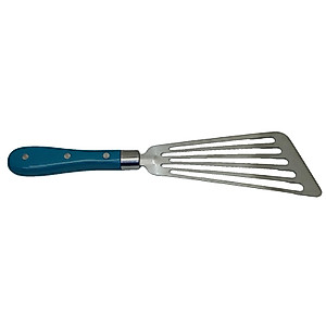 The Pioneer Woman Thin Stainless Steel Metal Spatula 12 1/4" Turner ABS Handle Dishwasher Safe, Teal