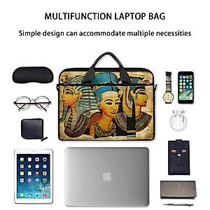 Ancient Human Laptop Computer Bag Waterproof Shoulder Messenger Bag 13-15 inch Durable Laptop Tote Bag with Shoulder Strap Handle Lightweight Crossbody Briefcase