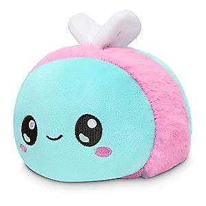 TeeTurtle - The Original Reversible Bee Plushie - Transgender Pride - Cute Sensory Fidget Stuffed Animals That Show Your Mood!