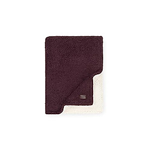 UGG Ana Knit Throw Blanket - Plush Oversized Reversible Accent Blanket - 50" x 70" - Port
