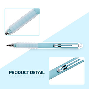 FULLPAD Ballpoint Pens Medium Point 1mm Black Ink Work Pen with Super Soft Grip Ball Point Pen for Men Women Retractable Office Pens (Black-6)