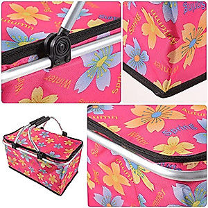 Healifty Lunch Bag Insulated Food Delivery Bag Pastry Pizza Pie Carrier Camping Lunch Bag Hot Cold Food Transport Bag for Travel Beverages Pizza Grocery Decorative Lunch Bag