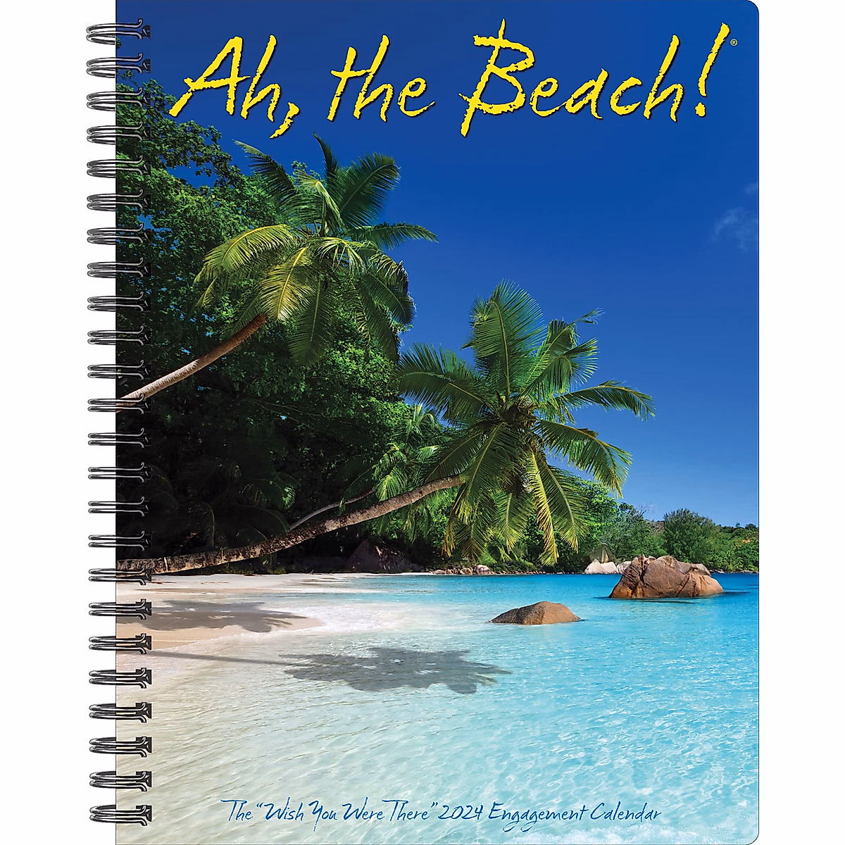 Willow Creek Press Ah, The Beach! Softcover Weekly Planner 2024 Spiral-Bound Engagement Calendar (6.5" x 8.5")