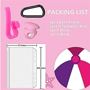 ThuroLeo 4 Packs Hooks Accessories for Bogg Bags,Hat Cap Hang Charms Phone Waterproof Case Key Sunglass Lipstick Wallet Hanger Set,Women Beach Bags Vacation Travel Necessities Women Gift (White)