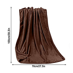 Fleece Blanket Plush Throw Fuzzy, Ultra-Soft Micro Fleece Lightweight Blankets for Couch, Bed, Sofa Ultra Luxurious Warm Cozy 27 in