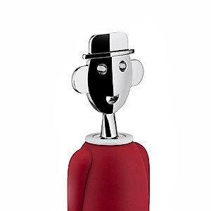 Alessi Alessandro M. Corkscrew, One size, Red/White