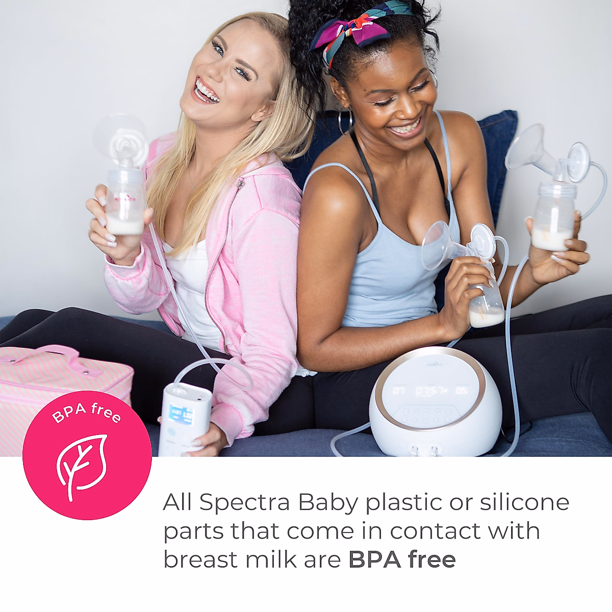 Spectra - Premium Breast Milk Pump Accessory Kit with Baby Bottles - Large 28mm - Breast Pump Accessories