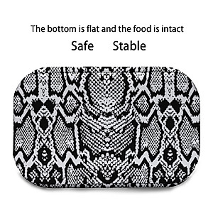Snake Skin Lunch Bag, Lunch Box Portable Insulated Lunch Tote Bag, Thermal Cooler Bag for Women Work Outdoor