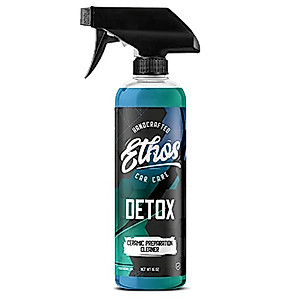 Ethos Detox - Ceramic Coating Prep Spray, Panel Wipe, Glass Cleaner - Remove Your Old Ceramic Coating, Wax, or Sealant - Multi-Purpose Formula - Leaves Nothing But the Shine
