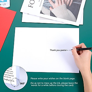 Pastor Appreciation Gifts for Women Men Pastor Appreciation Cards Bulk Pastor Thank You Cards Pastor Gift for Men Priest Minister Church Pastor Birthday Ordination Anniversary Card Religious Christmas
