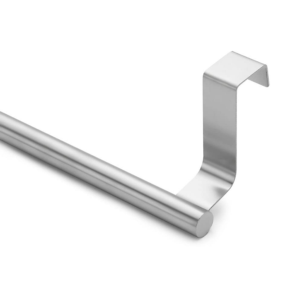 2Pcs Towel Rack Over Door Stainless Steel Towel Bar Hanging Holder Towel Rag Rack Shelf Hanger Bathroom Kitchen Cabinet(9inch,Silver)