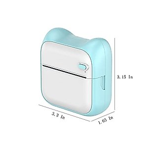 Mini Printe-r Portable,Pocket Thermal Printe-r,Bluetooth Wireless Smart Printe-r for Photo Picture Office Receipt,Label Note,Inkless Printing with iOS & Android