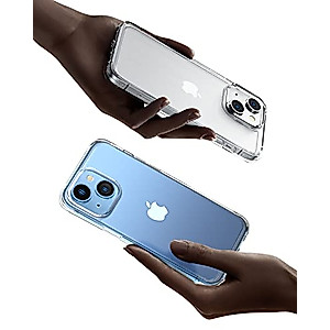 Mkeke for iPhone 14 Case & iPhone 13 Case Clear, [Anti Yellowing] Phone Case for iPhone 13 & 14 with Protective Bumper for Apple iPhone 14/iPhone 13 6.1''[Military Grade Protection]