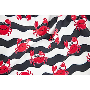 Toddler Baby Boys' Swimwear One Piece UPF 50+ Swimsuit Boy Lovely Cartoon Prints Bathing Suit Red 12M