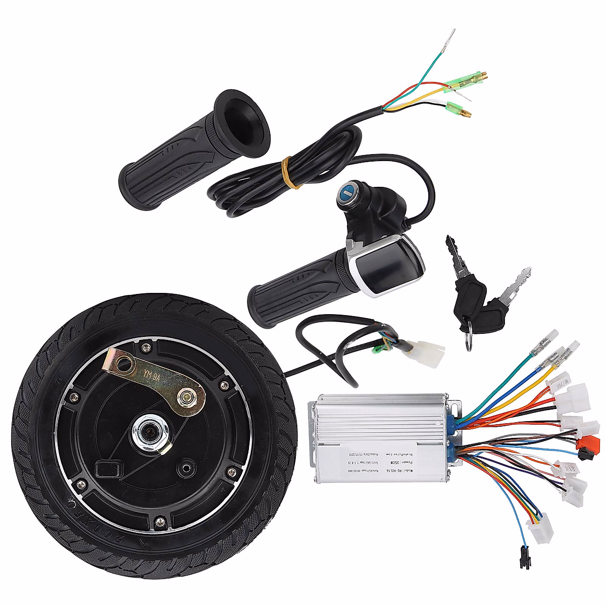Scooter Brushless Hub Motor, Sturdy and Durable Durable Brushless Hub Motor, LCD Throttle Practical for Electric Scooter DIY Electric Scooter
