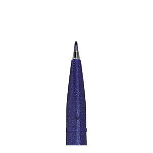 Pentel Arts Sign Pen Touch, Fude Brush Tip, Blue Ink, Box of 12 (SES15C-C)