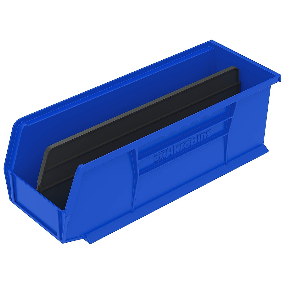 Akro-Mils Plastic Hanging Stackable Storage Bins Bundle - Blue (12-Pack + 6-Pack)