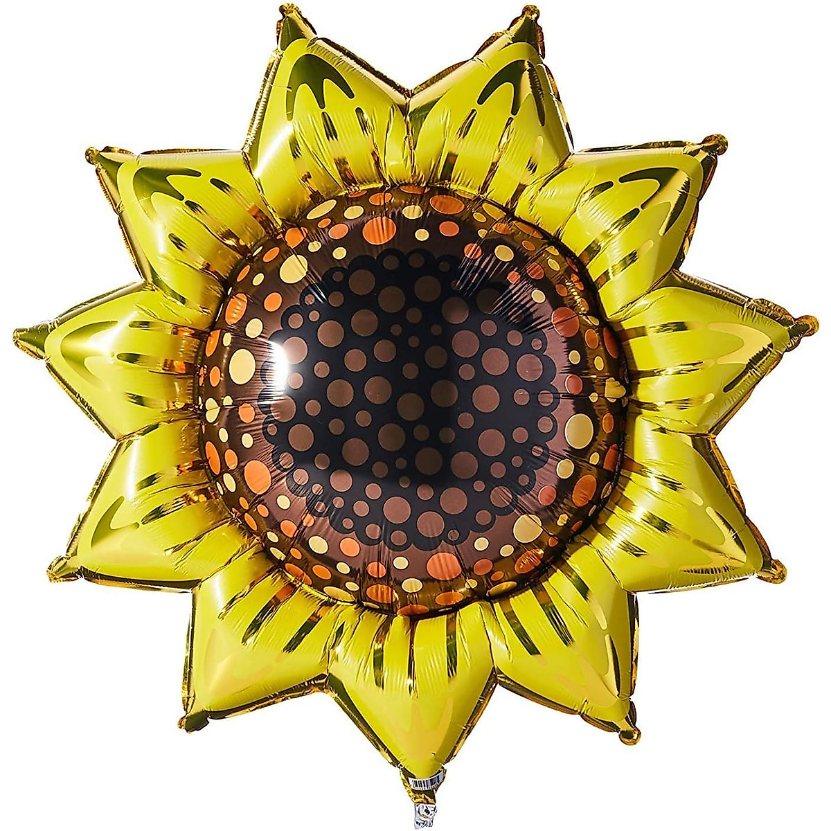 Sunflower Sunshine Happy Birthday Balloons - Set Of 3 Sun Shaped Party Balloon Decorations For A Sunflower Theme Baloon Bouquet Centerpiece Backdrop Decor
