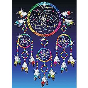 Sequin Art Red Dreamcatcher Sparkling Arts & Crafts