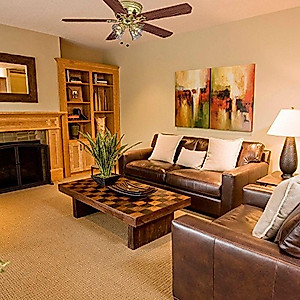 Hampton Bay Carriage House 52 in. LED Indoor Polished Brass Ceiling Fan with Light Kit