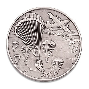 Paratrooper Challenge Coin - Amazing 3D Detail - Military Challenge Coin - Boots On The Ground - Designed by US Military Veterans