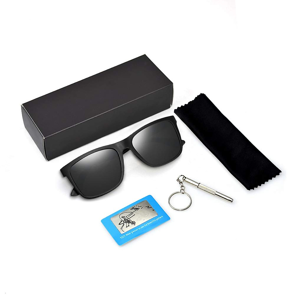 Lekesn Polarized Sunglasses for Men TR90 Unbreakable Mens Sunglasses Driving Sun Glasses For Men/Women