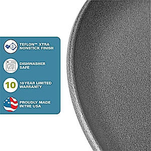 G & S Metal Products Company PB45-MTO Nonstick Pizza Pan, 12, 1, Black