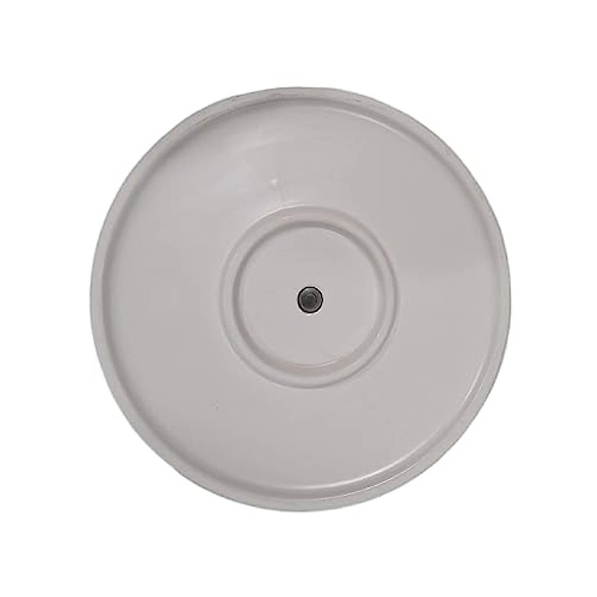 Amazon Basics Fluted Ceramic Round Planter, 10-Inch, White