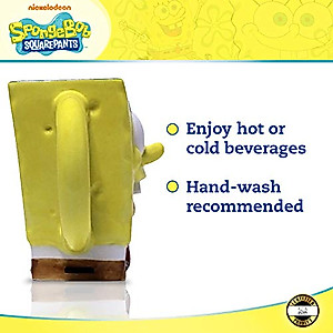 Silver Buffalo SpongeBob SquarePants 3D Sculpted Ceramic Mug, 20 Ounces