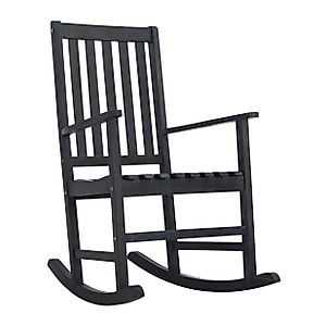 SAFAVIEH Outdoor Collection Barstow Teak Rocking Chair