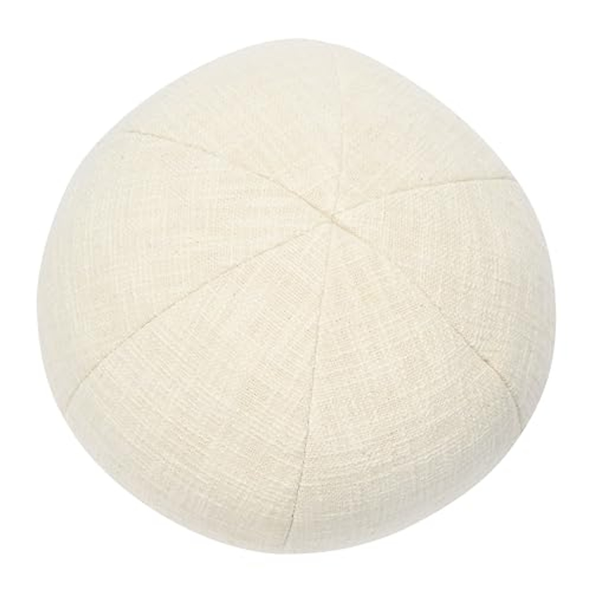 Creative Co-Op Cotton Slub Orb Pillow, 10" L x 10" W x 4" H, Cream