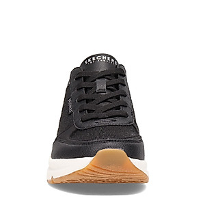 Skechers Women's Street Arch Fit S-Miles-Walk On Sneaker 8.5 B(M) US Black